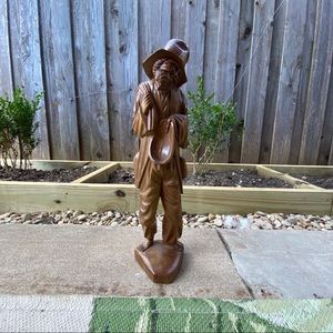 N/A | Accents | Wooden Old Man Sculpture | Poshmark